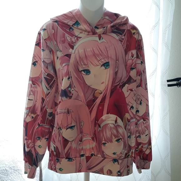 Tops | Darling Franxx Zero Two Hoodie | Poshmark